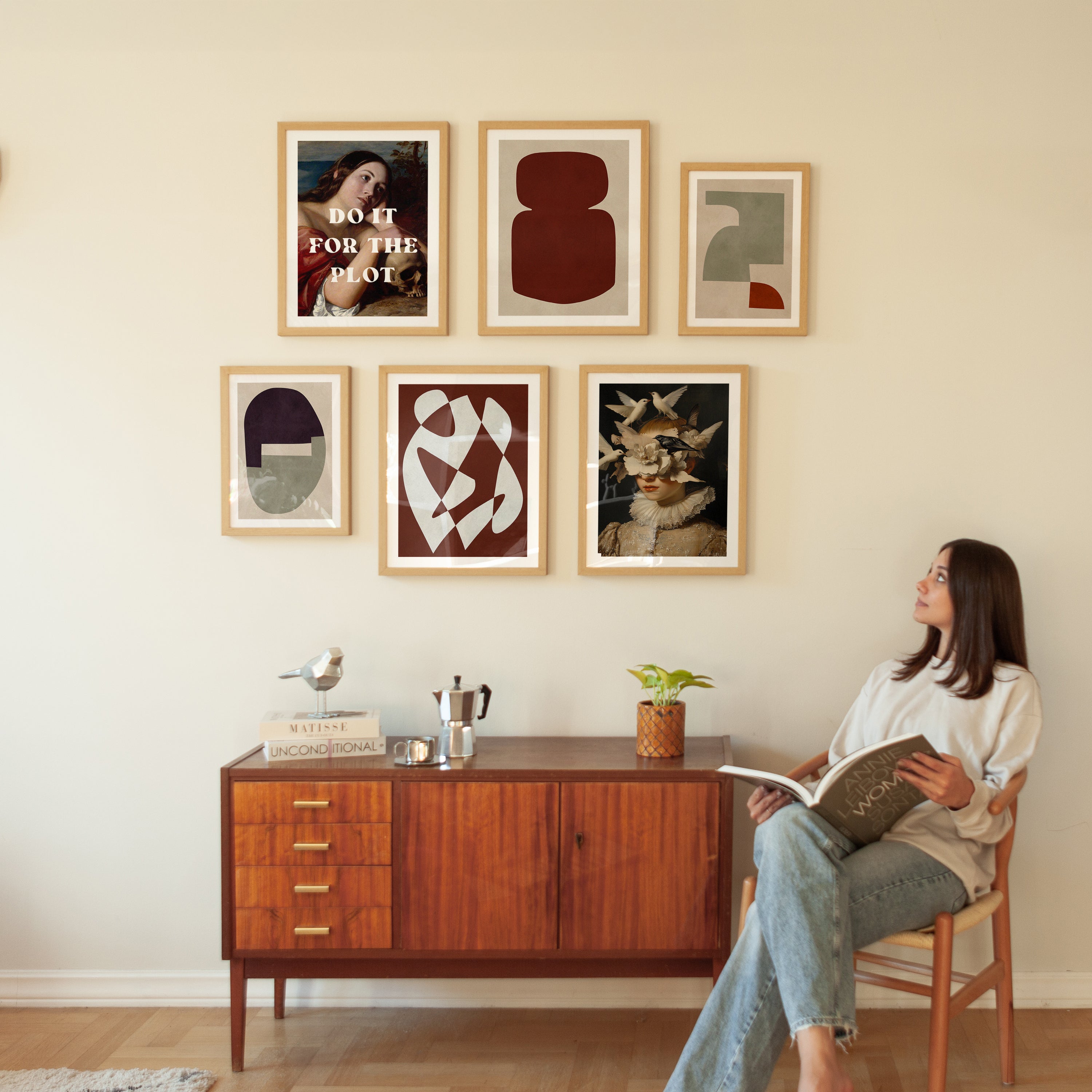 Neutral Modern Gallery Wall Set Poster – Posterbox.uk