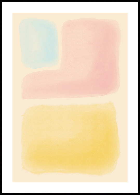 Soft Watercolor Shapes Poster – Posterbox.uk