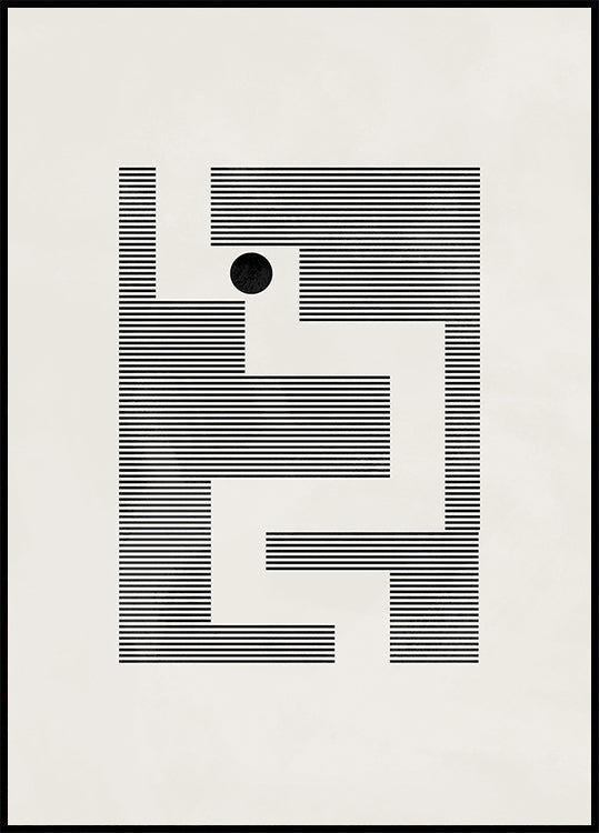 Minimalist maze Poster – Posterbox.uk