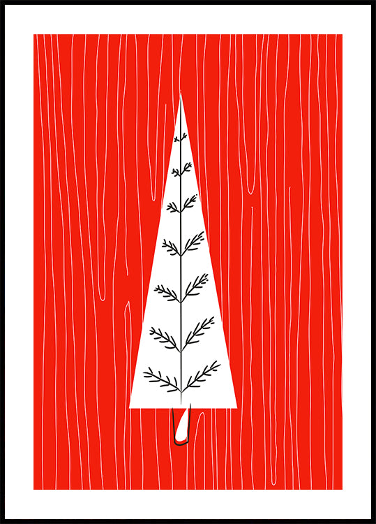 Red Christmas Tree – Posterbox.uk