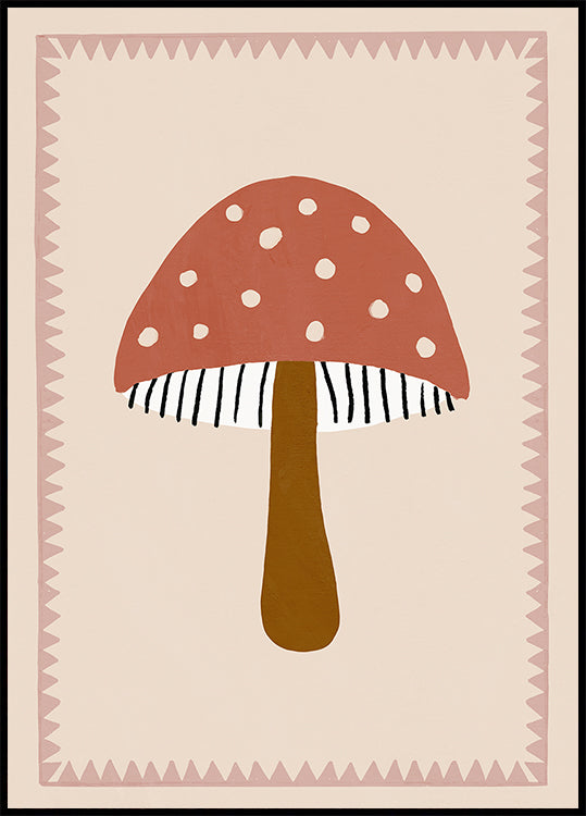 Cute Toadstool Poster – Posterbox.uk