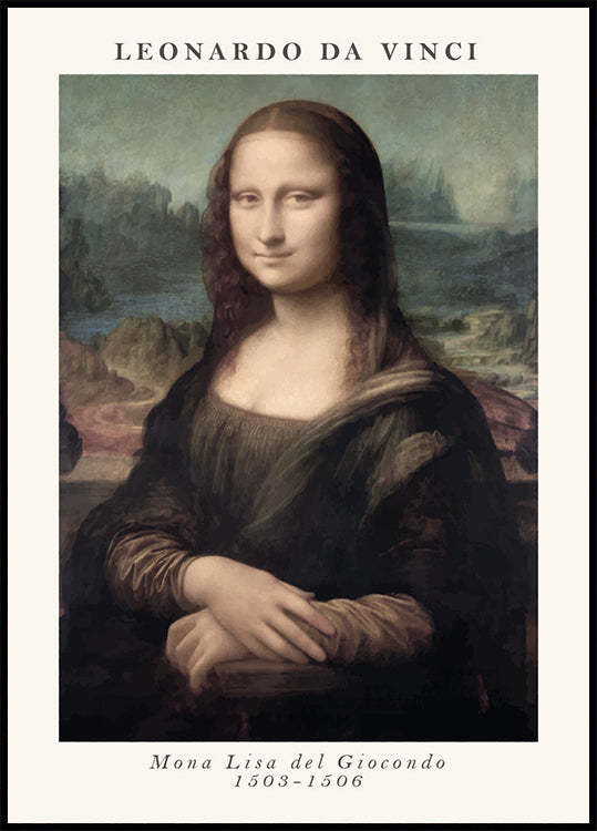 Mona Lisa, Leonardo Da Vinci Poster – Posterbox.uk